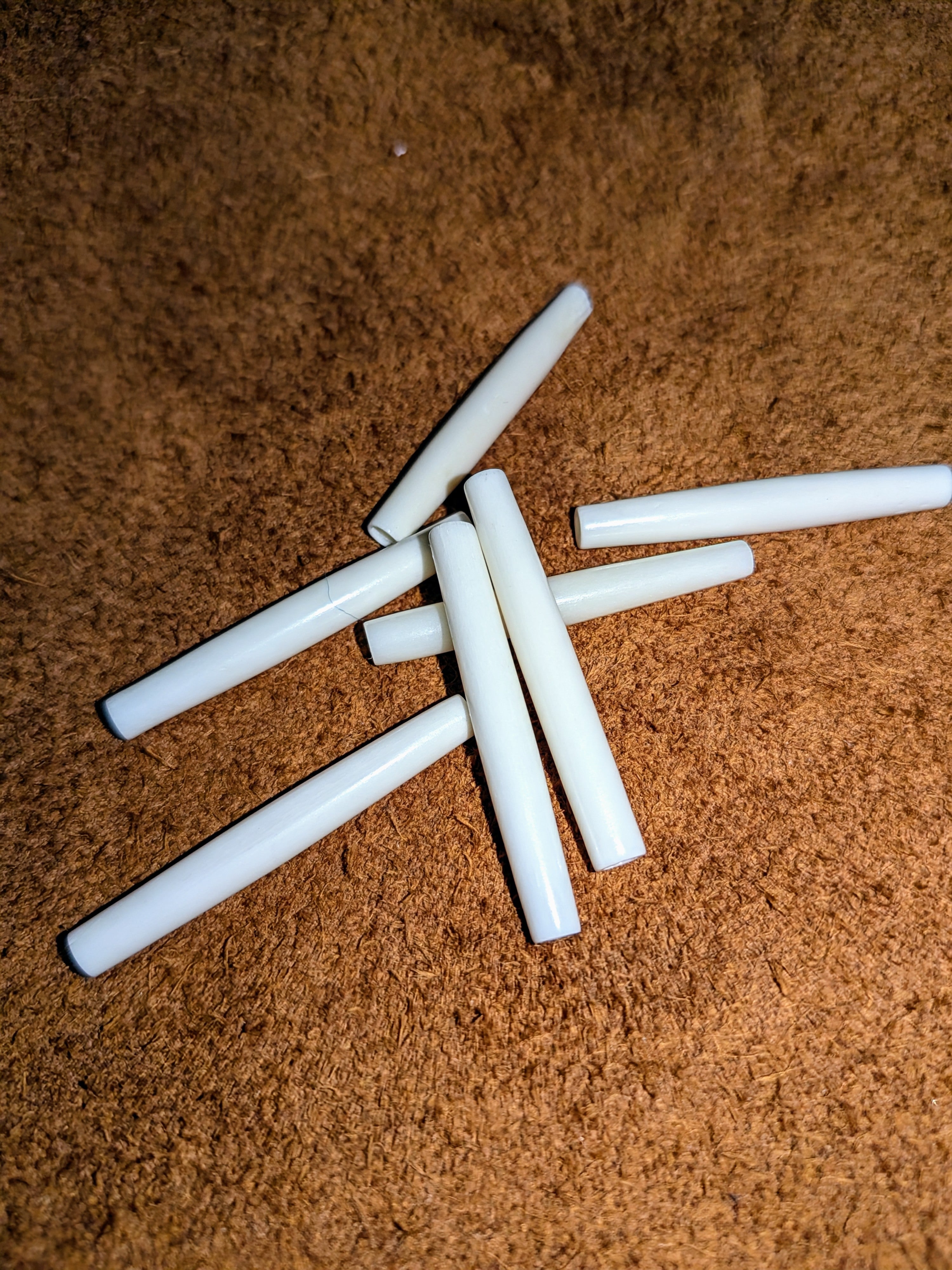 Hairpipe, White Genuine Bone, Thin Tube 1.5" (25pk) | 406 Native Roots